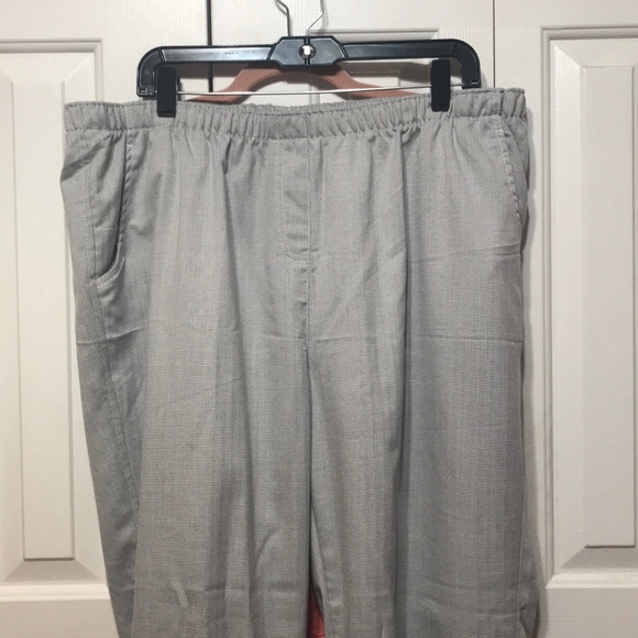 Investments | Pants & Jumpsuits | Nwot Plus Size Gray Patterned Pants ...